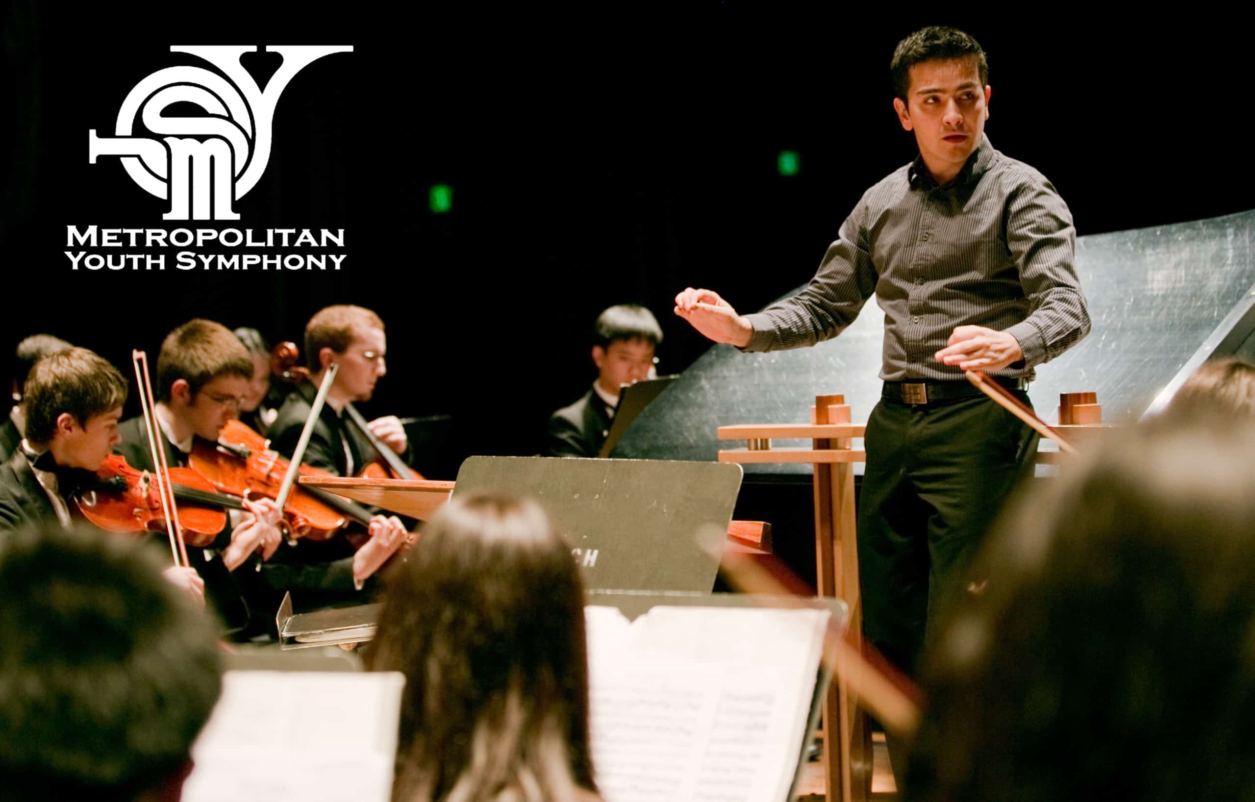 Andres with MYS Horn | Metropolitan Youth Symphony