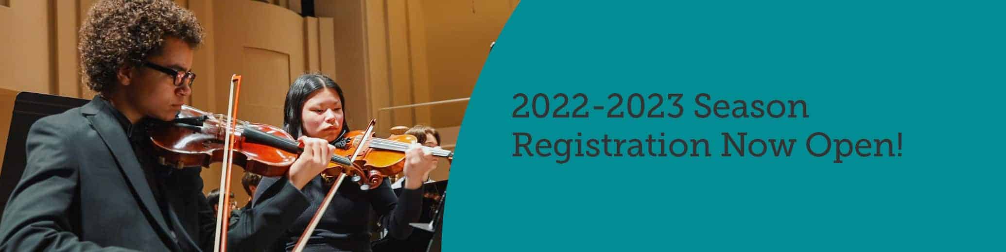 Reg Open Slider 2022 | Metropolitan Youth Symphony